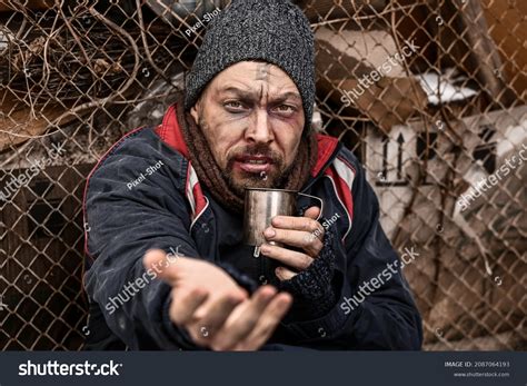 Homeless Man Begging