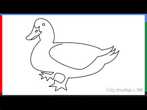 How To Draw A Duck Step By Step For Beginners Drawings Draw Painting