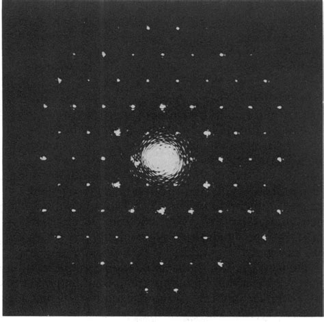 Optical Diffraction Pattern Of The Crystal Shown In Fig 3 The