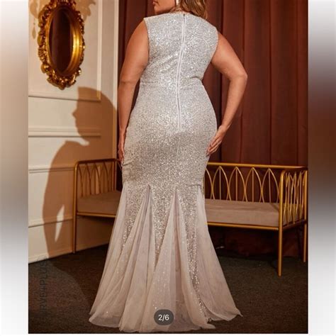Dresses Plus Size Sequin Gown Nwot Poshmark