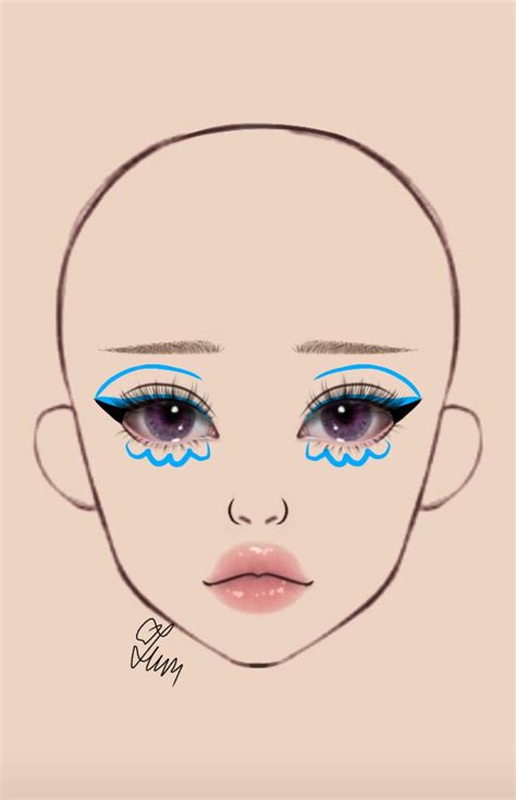 Идеи макияжа💦💨 идея моя Идеи макияжа Макияж шаблон лица Макияж