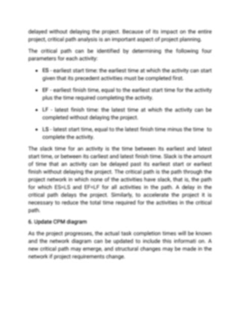 SOLUTION Cpm Critical Path Method Studypool