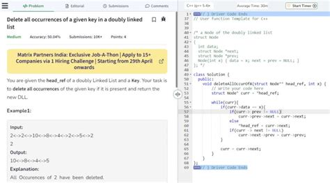 Day 88 Of 100daysofcodechallenge Delete Key In Linked List Yash Verma Posted On The Topic