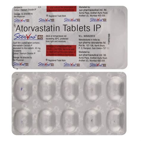 40mg Atorvastatin Tablet At ₹ 300box Xtor In Surat Id 2851953691133
