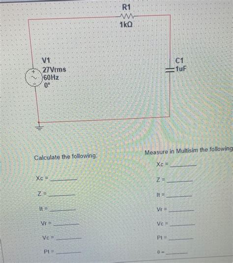 solved measure in multisim the following calculate the