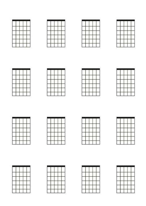 Free Blank Guitar Chord Diagrams Full Neck Blockslity