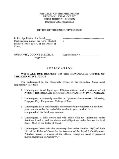 Application For Clep Gumawid Pdf Affidavit Legal Procedure