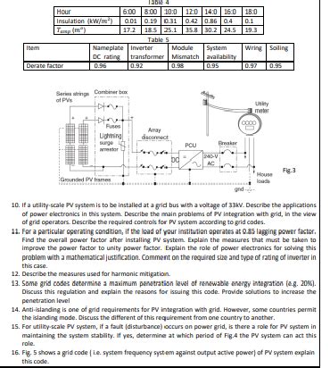 Solved Part3 You Decided To Design An On Grid PV System For Chegg Com