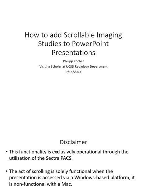 how to add scrollable images to a powerpoint presentation pdf