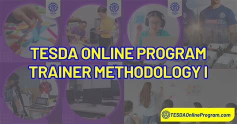 Tesda Trainers Methodology Courses Tesda Online Program