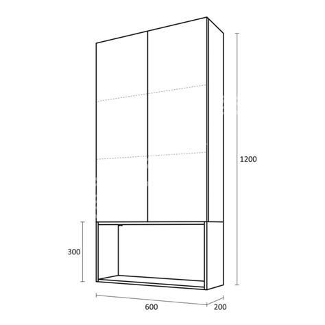 Шкаф за вграждане над структура Милде 60 см БАНЯ