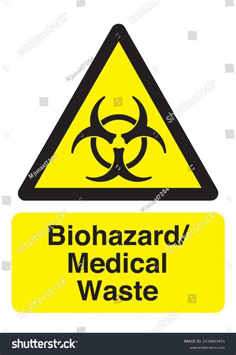 Biohazard Medical Waste Safety Sign Stock Vector Royalty Free