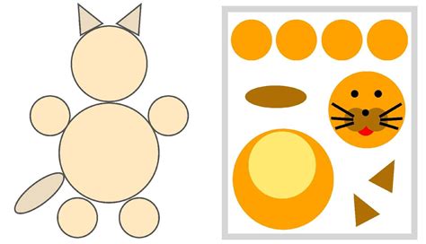 Животные из геометрических фигур картинки 59 фото