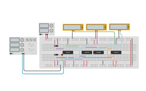 Circuit Design 3 Bit Synchronous Counter Tinkercad
