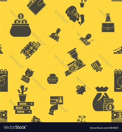 Business And Finance Seamless Pattern Royalty Free Vector