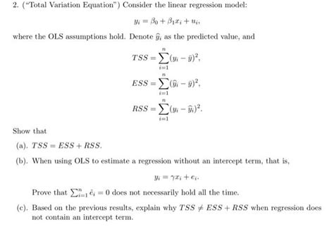 Solved Total Variation Equation Consider The Linear Chegg Com