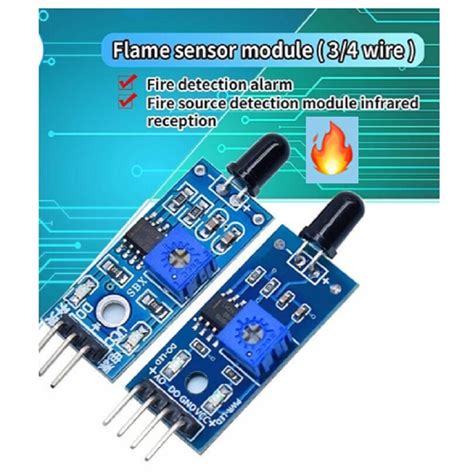 Jual Sensor Modul Pendeteksi Api Kebakaran Flame Detection Detector Fire Infrared IR Receiver