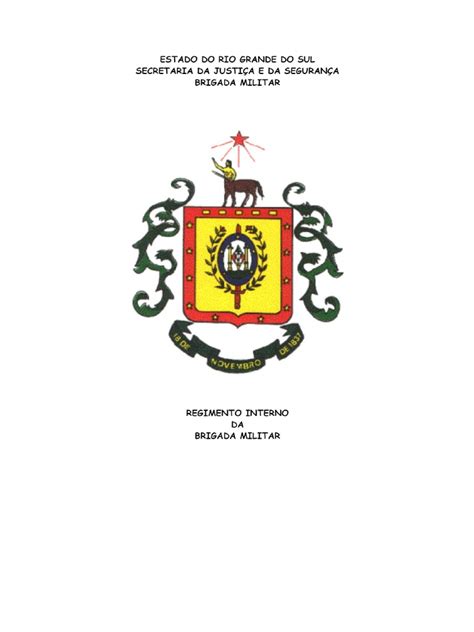 Ribm Regulamento Interno Brigada Militar Pdf