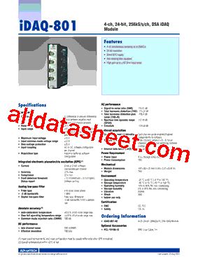 IDAQ Datasheet PDF Advantech Co Ltd