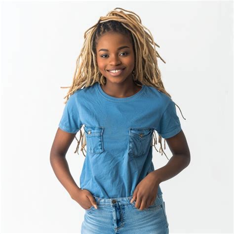 Premium Photo A Girl With Dreadlocks Is Posing For A Photo