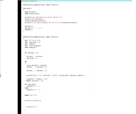 My Blog Programa En C Para Convertir Números Decimales A Binarios