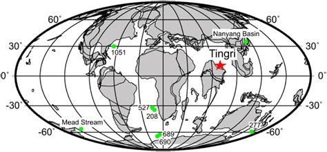 Paleogeographic Reconstruction 56 Ma From Odsn Plate Tectonic