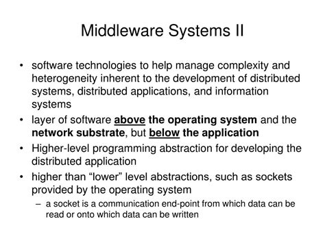 Ppt Middleware Systems Overview And Introduction Powerpoint