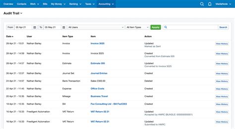 A Guide To The Audit Trail Report Freeagent