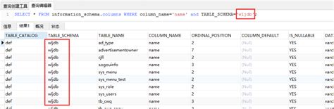 Mysql 数据库名、表名、字段名查询 Huangwanlin 博客园