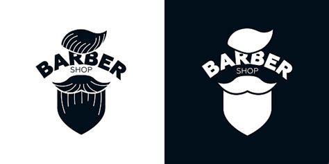 디자인에 대 한 빈티지이 발사가 게 아이콘 레이블 배지 기호 또는 광고 Hipster 남자 미용사 아이콘 기둥에 대한 스톡 벡터 아트 및 기타 이미지 Istock