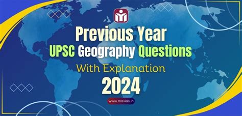 Previous Year Upsc Geography Questions Pyqs With Explanation 2024 Max Ias