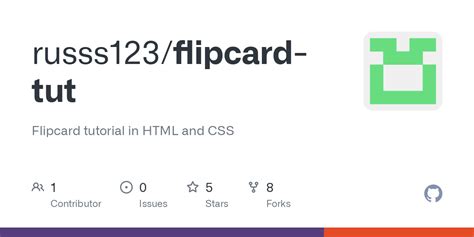 github russs123 flipcard tut flipcard tutorial in html and css