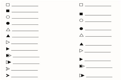 Bullet Point Line Art Collection Graphic By Manolache44 · Creative Fabrica