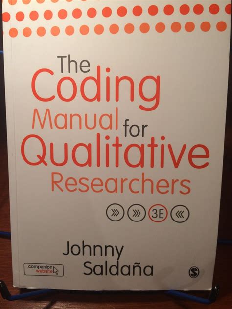 Coding Manual For Qualitative Researchers Saldaña Flickr