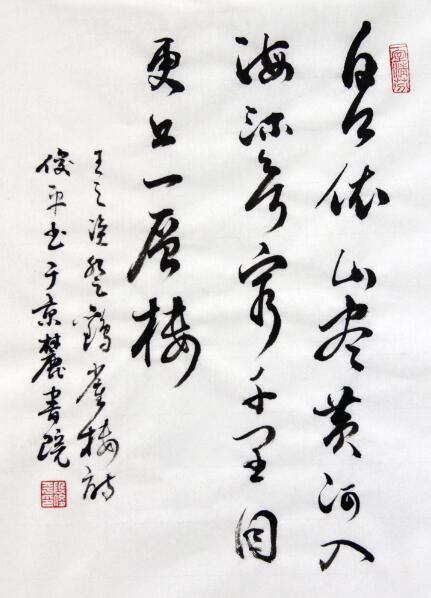 著名国学专家、书法家段俊平书法作品欣赏《登鹳雀楼》