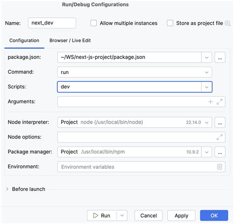 Nextjs Intellij Idea Documentation