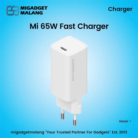 Kabel Xiaomi Wall Charger Adaptor Cable W Watt Cas Ori Garansi Resmi Rp Mi Gadget