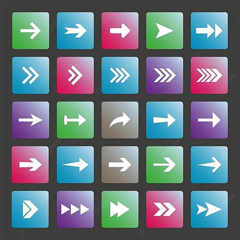 arrow icon set vector illustrationflat design design yellow sticky