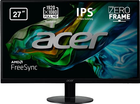 Monitor | Acer SA270Abi, 27" Full HD, 75Hz HDMI, 60Hz VGA, Tiempo de ...