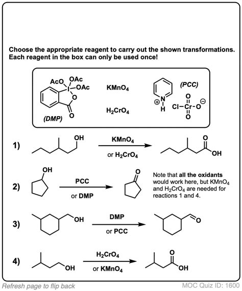 Oxidation Reaction Example Organic Chemistry