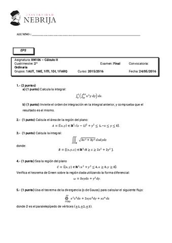 Examen Final 2016 Pdf
