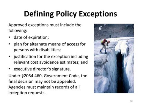PPT Accessibility Policy Development Exceptions EIR Accessibility Leadership Conference