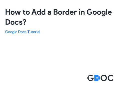 How To Add A Border In Google Docs Gdoc Io How To Add A Border In Google Docs Gdoc Io