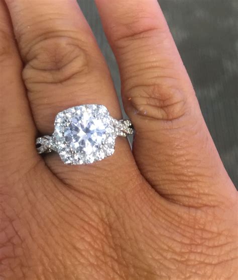 Verragio Insignia 7086 Cu Tt Twist Band Halo Engagement Ring Setting