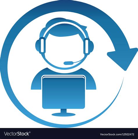 Technical Support Assistant Icon Royalty Free Vector Image