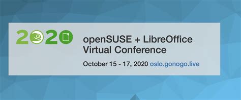 la double conférence opensuse et libreoffice a lieu cette semaine en virtuel
