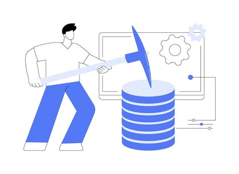 premium vector data mining abstract concept vector illustration