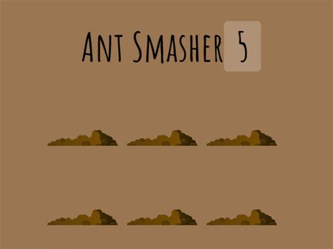 Ant Smasher Game In Javascript Free Source Code Sourcecodester