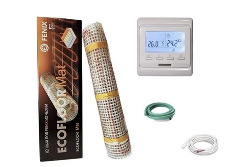 ᐉ Тепла підлога Fenix Ldts 160 двожильний мат із програмованим терморегулятором Wi Fi 340 Вт 2 1
