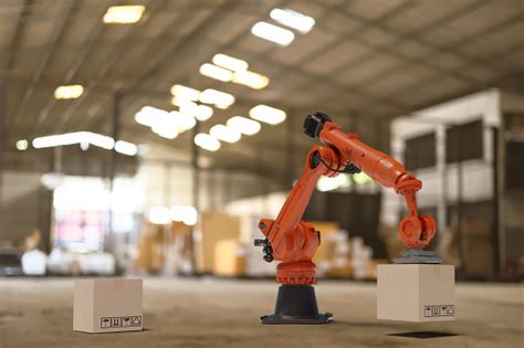 팔 로봇 Ai 제조 박스 제품 제조업을 위한 대상 기술 미래의 제품 수출입 제품 식품 화장품 의류 창고 기계적 미래 기술 0명에 대한 스톡 사진 및 기타 이미지 Istock